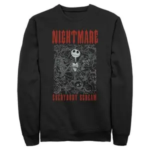 THE NIGHTMARE BEFORE CHRISTMAS Nightmare Everybody Scream Sweatshirt - Black