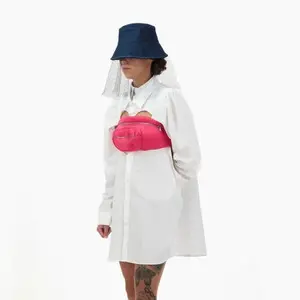 UCHÈ Denim Veil Bucket Hat