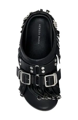 AZALEA WANG Irving Faux Leather Clog