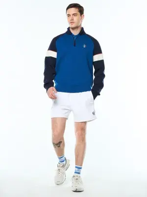 SERGIO TACCHINI Tricolore Quater-zip Sweater
