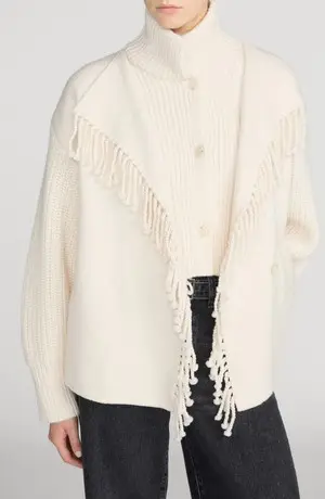 FRAME The Cropped Jacquard Coat