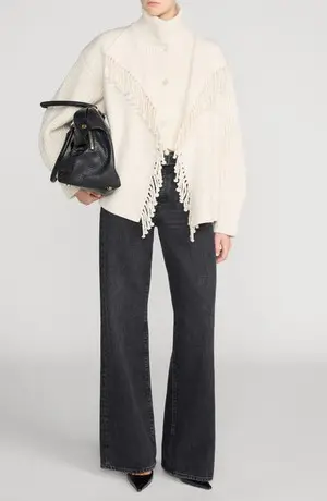 FRAME The Cropped Jacquard Coat