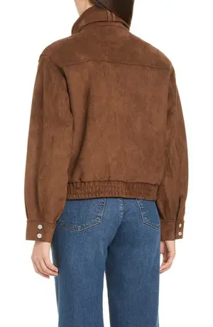 Sanctuary Mia Faux Suede Bomber Jacket
