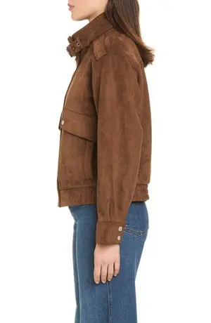 Sanctuary Mia Faux Suede Bomber Jacket