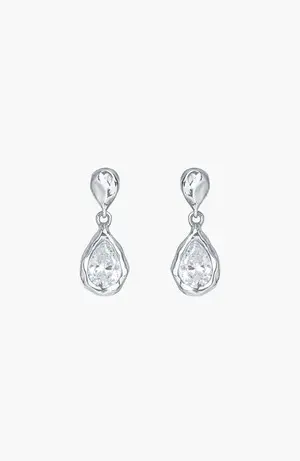 RIZEN JEWELRY Solace Tear Drop Earrings - Sterling Silver