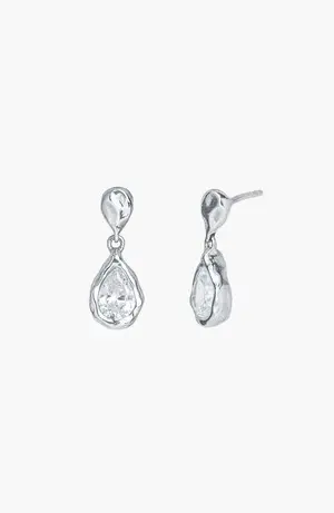 RIZEN JEWELRY Solace Tear Drop Earrings - Sterling Silver