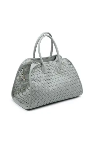 URBAN EXPRESSIONS Rhonda Woven Tote Handbag - Sage