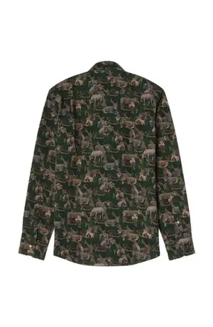 Robert Talbott Reynolds Printed Ca-moo-flage Shirt