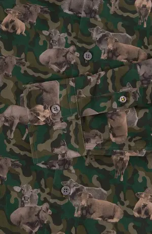 Robert Talbott Reynolds Printed Ca-moo-flage Shirt
