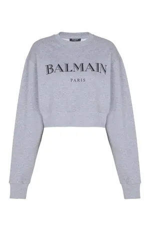 Balmain Printed Crew-neck Sweatshirt