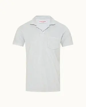 Orlebar Brown Terry Towelling Tailored Fit Towelling Polo Shirt
