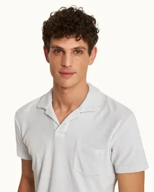 Orlebar Brown Terry Towelling Tailored Fit Towelling Polo Shirt