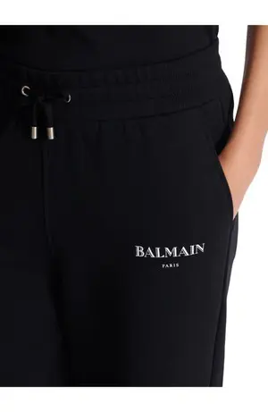 Balmain Printed Jersey Relaxed Fit Drawstring Joggers