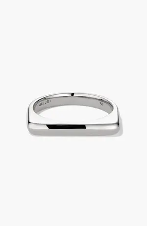 Mejuri Bold Puzzle Stacking Ring - Sterling Silver