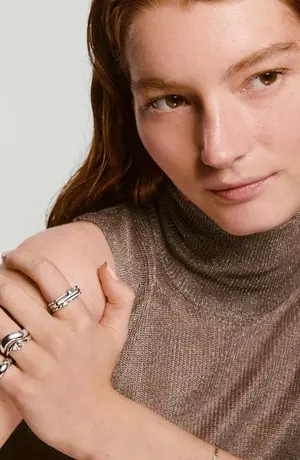 Mejuri Bold Puzzle Stacking Ring - Sterling Silver