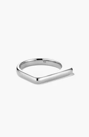 Mejuri Bold Puzzle Stacking Ring - Sterling Silver
