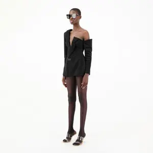 UCHÈ Uè Asymmetrical Suede Jacket