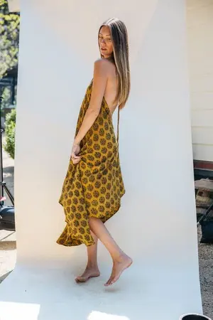 SUN CHILD Classic Silk Dress
