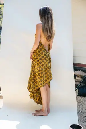 SUN CHILD Classic Silk Dress