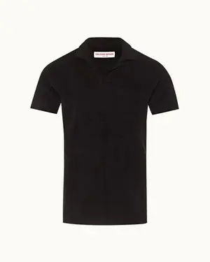 Orlebar Brown Terry Towelling Tailored Fit Towelling Polo Shirt