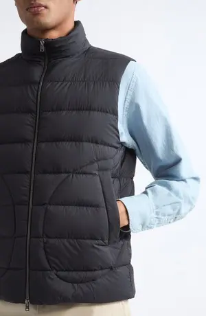 Herno Matte Nylon Down Puffer Vest - 9300 Black
