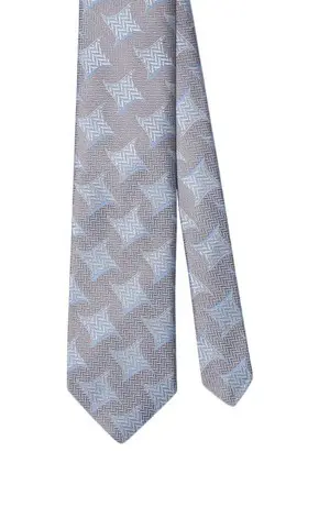 Robert Talbott Chevron Star Necktie - Blue
