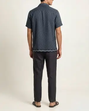 Orlebar Brown Maitan Silk Printed Silk Shirt