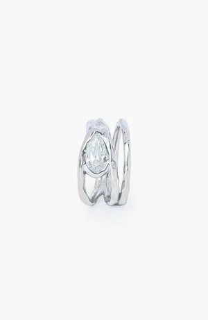 RIZEN JEWELRY Solace Tear Statement Ring