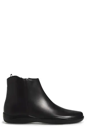 Prada Toblach Leather Ankle Boot