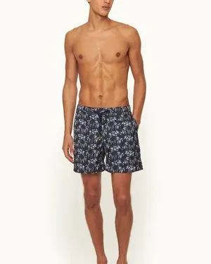 Orlebar Brown Bulldog Drawcord Tailored-fit Swim Shorts - Night Iris
