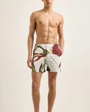Orlebar Brown Bulldog Tailored-fit Swim Shorts - White Sand/damson