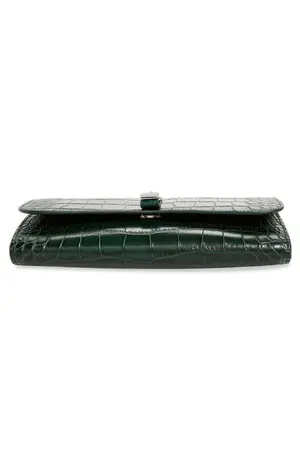 Stella McCartney Ryder Croc Embossed Faux Leather Wallet
