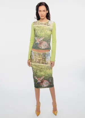 TYLER MCGILLIVARY Somewhere Skirt - Fawn