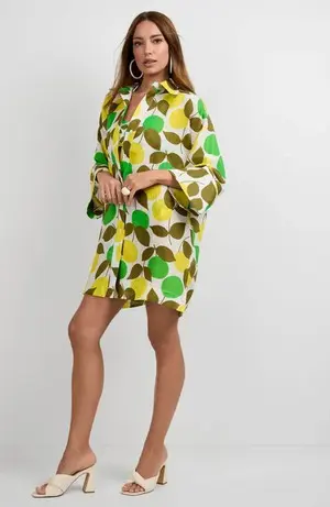 Trina Turk Opponent Mini Shirt Dress