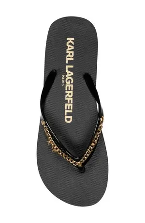 Karl Lagerfeld Paris Zemira Chain Flip Flop