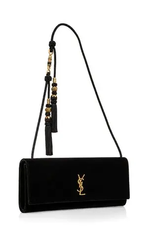 Saint Laurent Kate Velvet Clutch