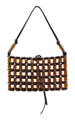 Saint Laurent Mini Wood And Resin Evening Bag