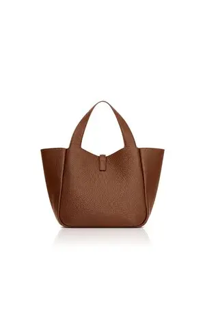 Saint Laurent Baby Bea Leather Tote - Brown