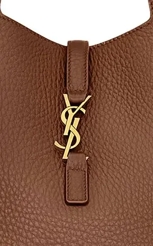 Saint Laurent Baby Bea Leather Tote - Brown