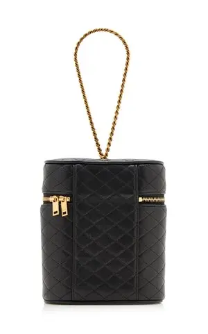 Saint Laurent Gaby Vertical Leather Vanity Bag