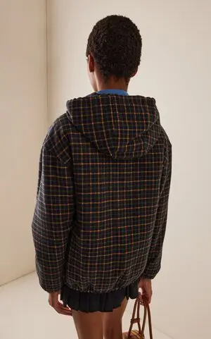 Miu Miu Checkered Wool-blend Jacket