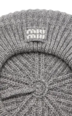 Miu Miu Ribbed Cashmere-wool Beret