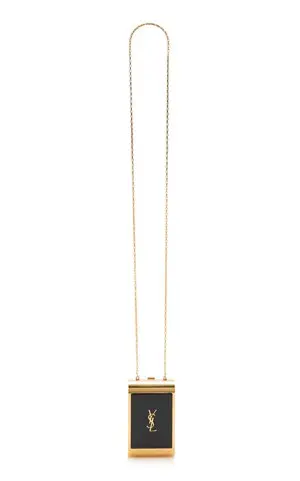 Saint Laurent Micro Minaudiere Metal And Resin Bag