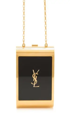 Saint Laurent Micro Minaudiere Metal And Resin Bag