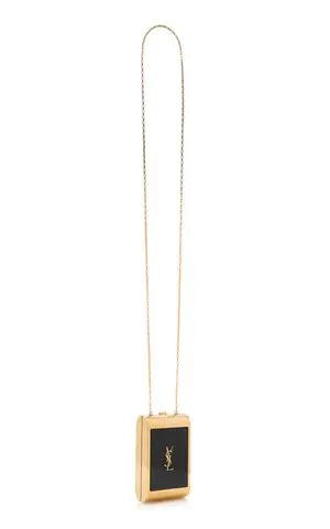 Saint Laurent Micro Minaudiere Metal And Resin Bag