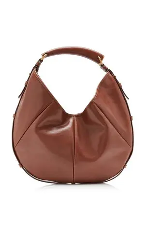 Saint Laurent Medium Mombasa Leather Hobo Bag