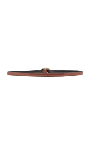 Saint Laurent Thin Reversible Leather Belt