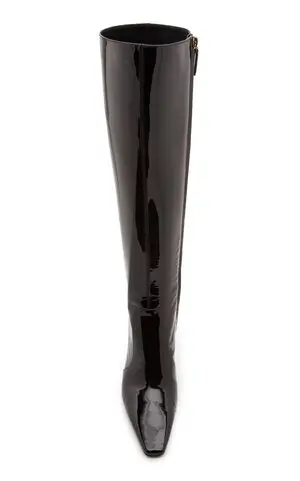 Saint Laurent Francoise Patent Leather Boots