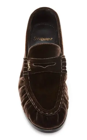 Saint Laurent Velour Le Loafers
