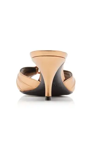 Saint Laurent Babylone Leather Mules